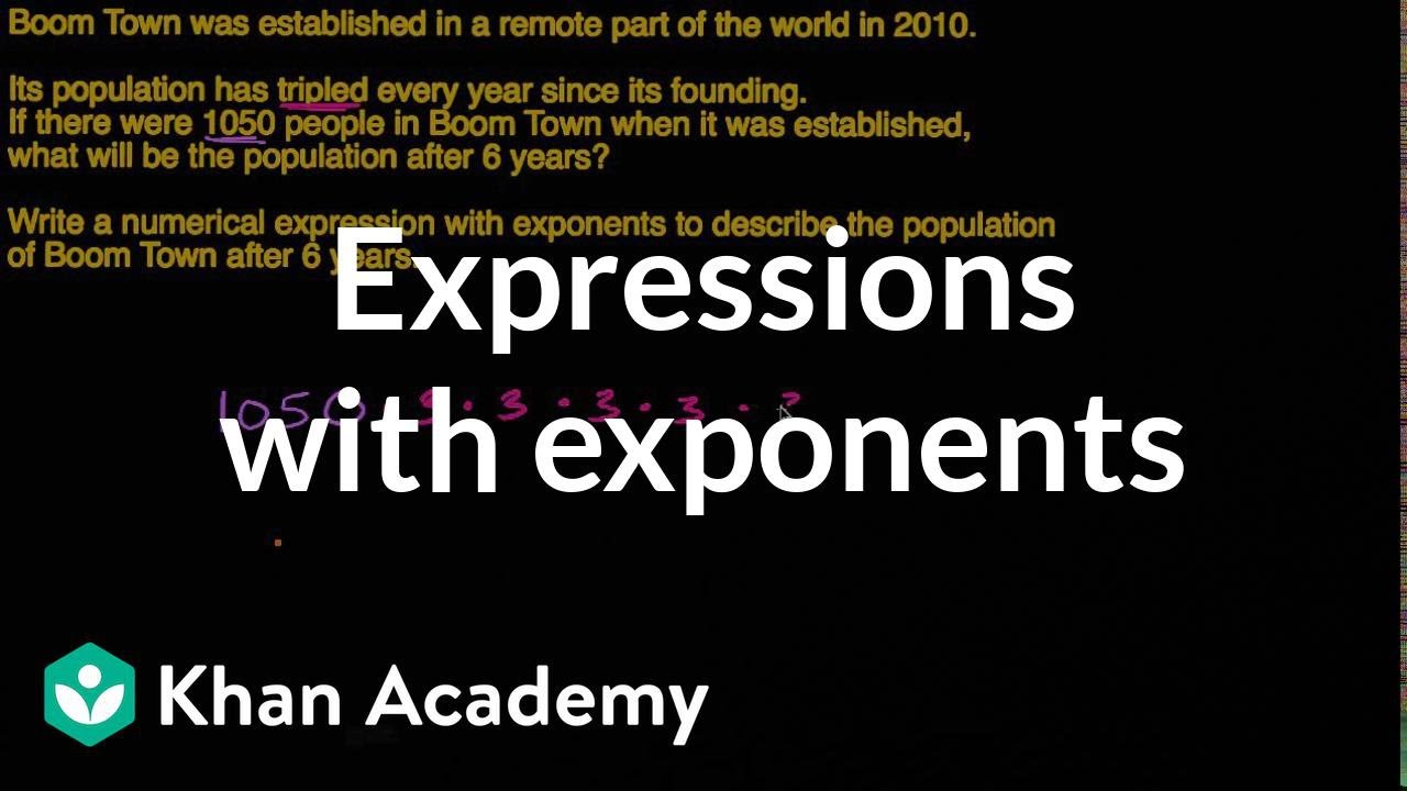 Writing expressions with exponents