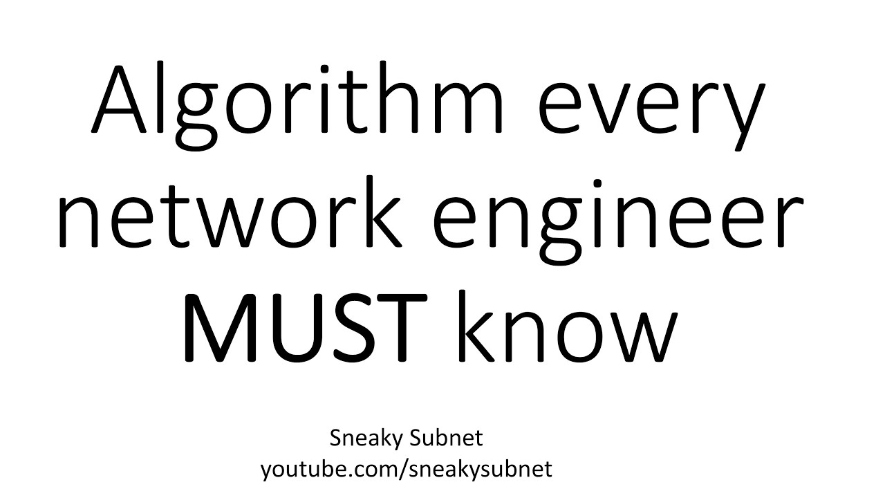 Dijkstra Algorithm for Network Engineers