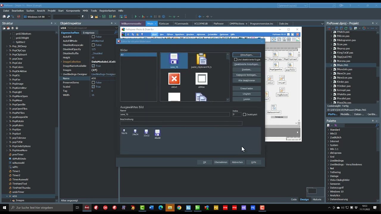 Resusing Images from TSpeedbutton-Images in TVirtualImageList in Delphi