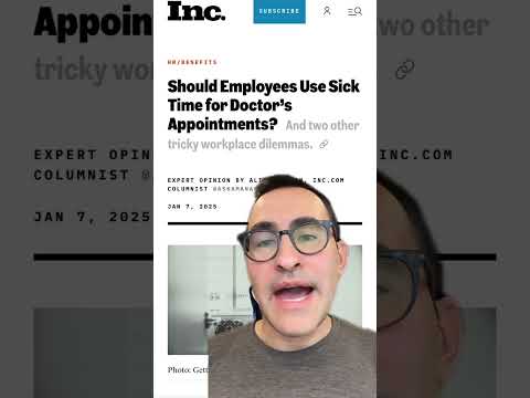 How should employees use sick days?