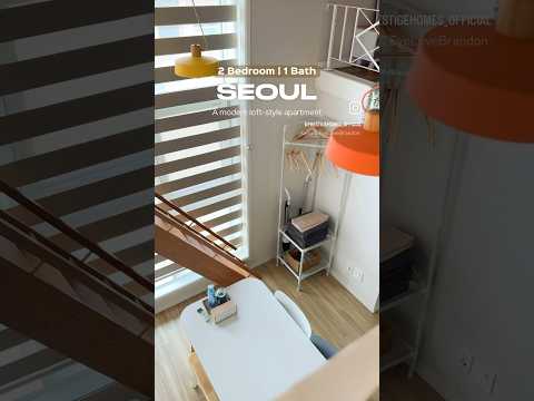 A modern loft-style apartment in Gangnam 🏠🧡 #seoulairbnb #seoulstay #seoullife #seoulcity