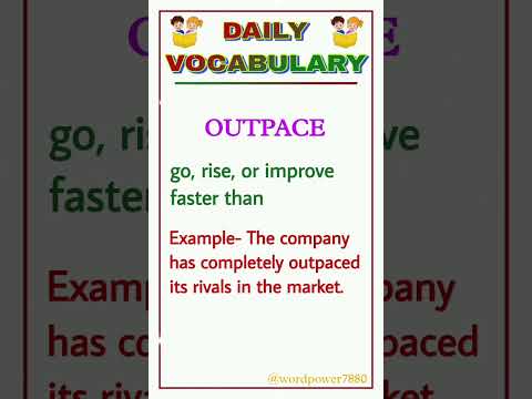 Outpace meaning #shorts #youtubeshorts #shortvideo #ytshort #yt #english #vocabulary #vocab #word