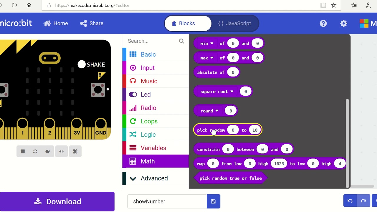 MicroBit Dice Challenge