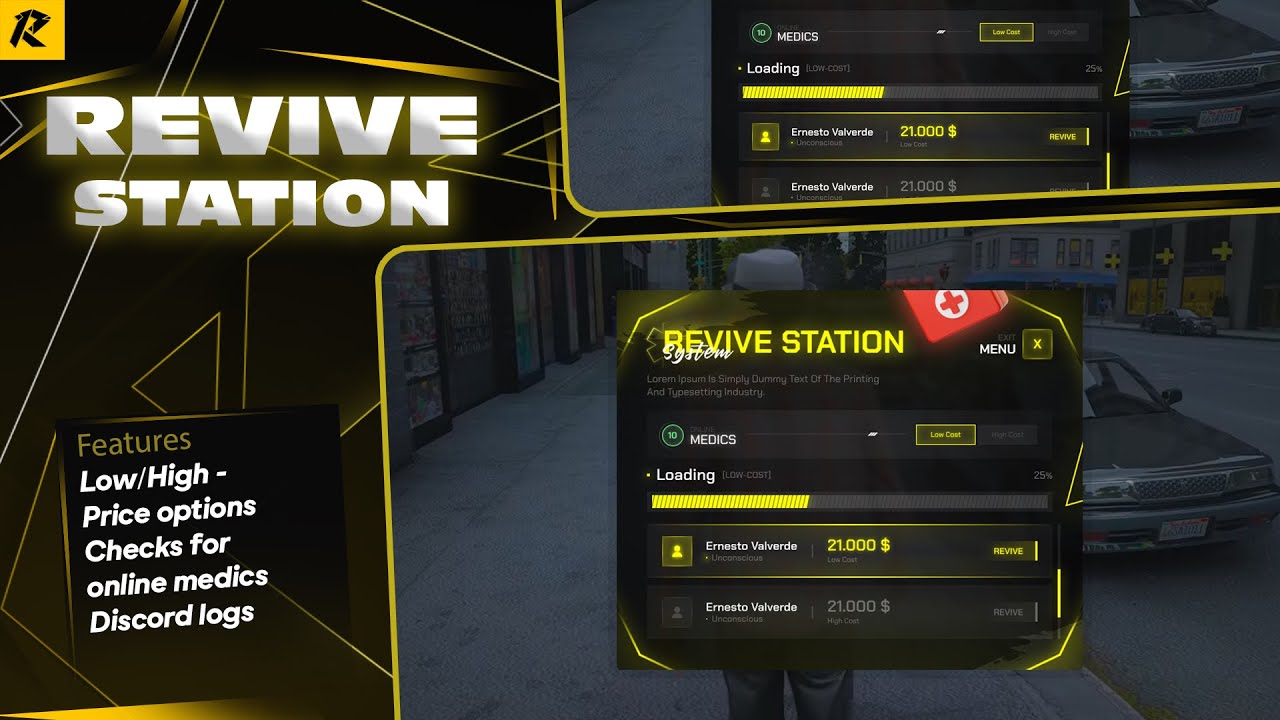 REVIVE STATION [ESX, QBCORE, QBOX] - FiveM Releases - Cfx.re Community