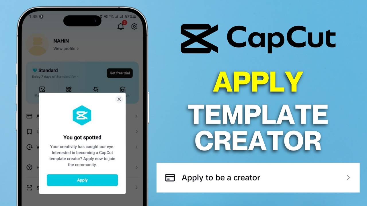 How to Apply as CapCut Template Creator (2026) |  Become a CapCut Creator