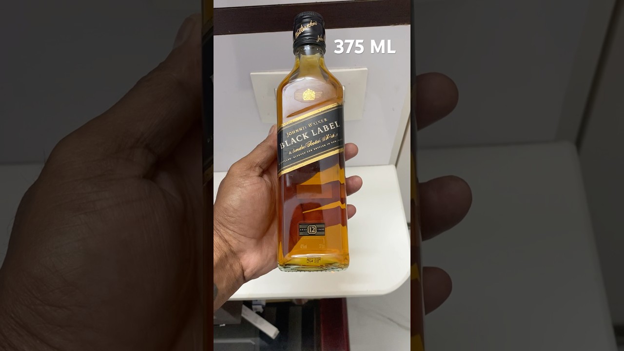 Jhonnie Walker Black label 375 ML Scotch Whisky #shorts