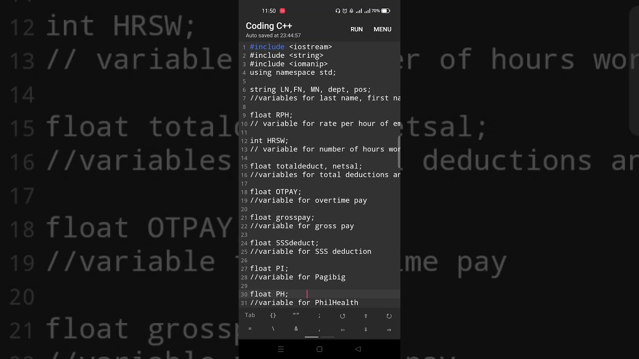 Simple Payroll Computation using Functions