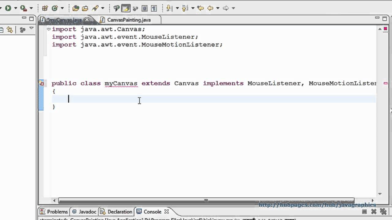 Java Graphics Tutorial - 1: Creating A Window to Place A Canvas on It