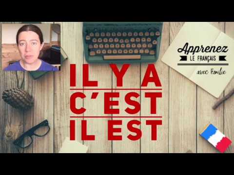 Grammaire: il y a, il est et c’est