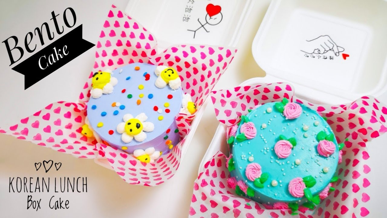How To Make Bento Cake | Korean Lunch Box Cake | Minimalist Cake Design | Bake and Toss