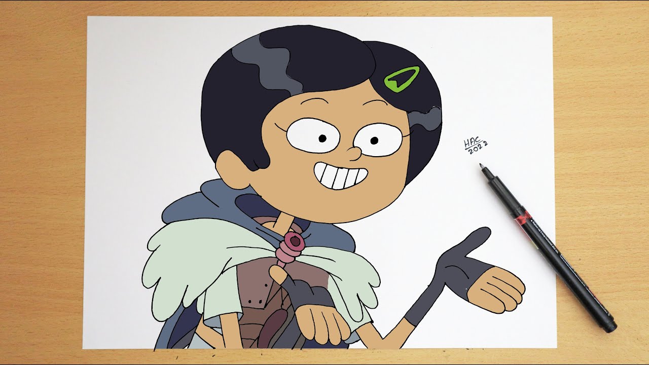 How to draw Marcy Wu ||  Step by step || Amphibia