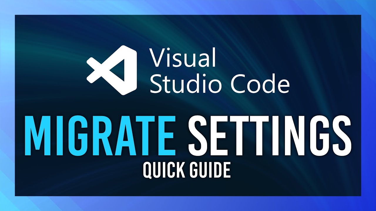 VSCode: Move Settings, Profiles, Extensions (Export & Import Everything)