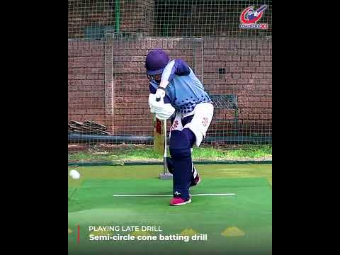How to play the ball late - Cricket batting drills #Shorts