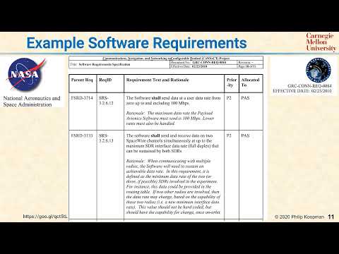 L07 11 Example Software Requirements