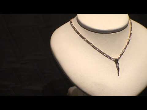 14K or 18K Gold Solid Italian Horn Pendant