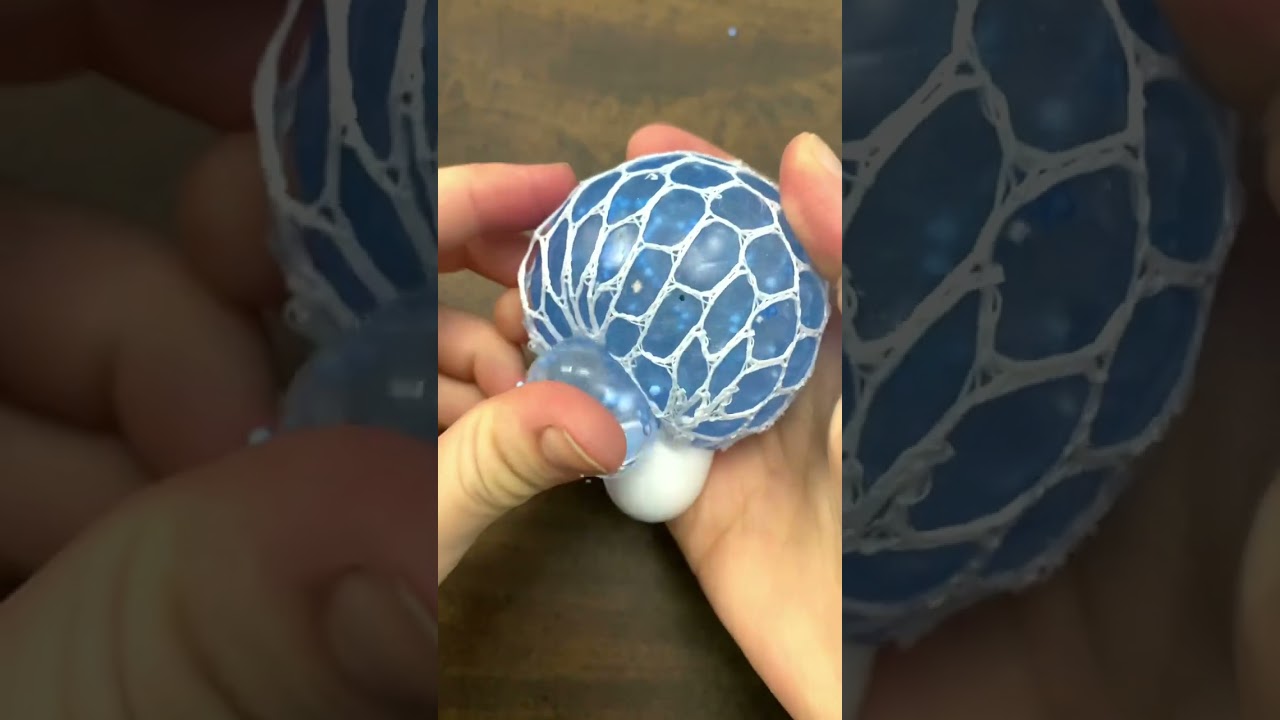 Testing my new crystal MESH BALL! 😜 #fidgetfun #asmr #stressball #opening