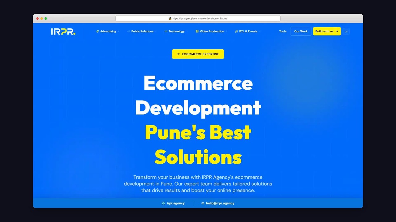 Top Ecommerce Development in Pune | IRPR.AGENCY