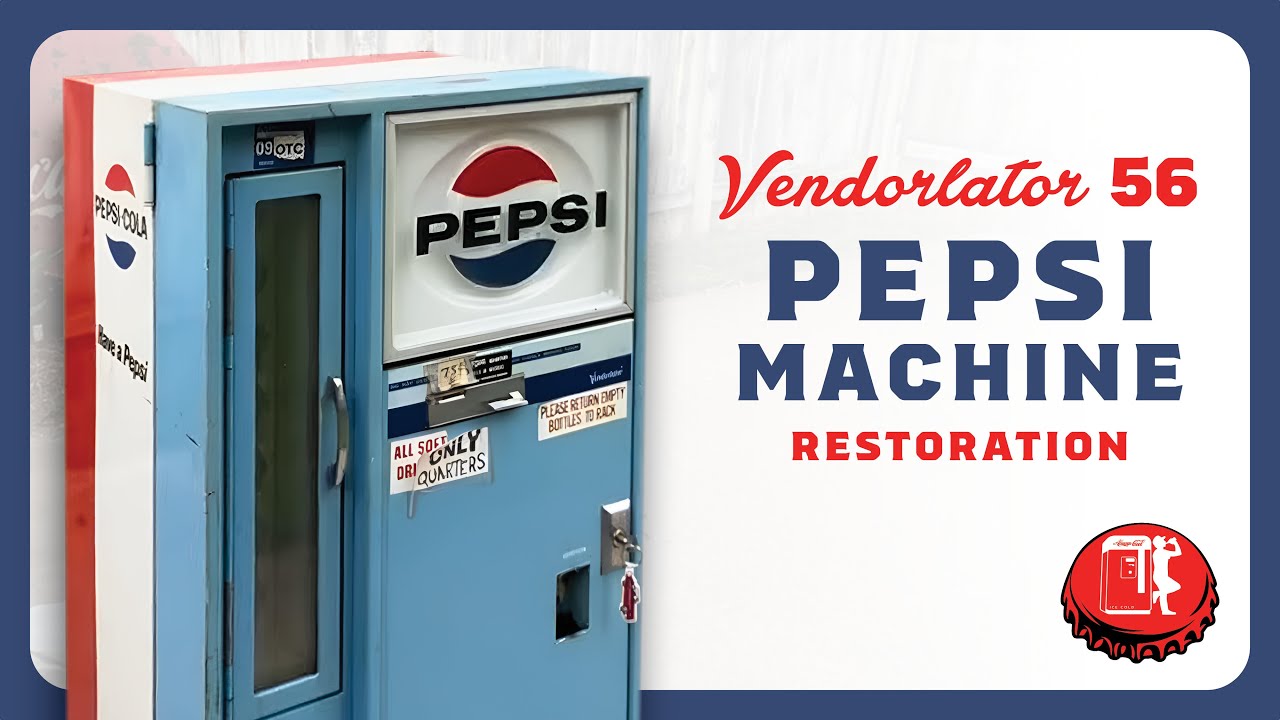 I Cleaned up this Vintage Pepsi Machine | Vendorlator (VMC) 56 Restoration [Part 1]