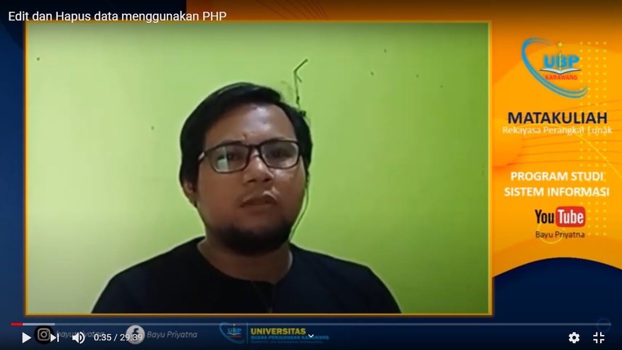 Edit dan Hapus data menggunakan PHP