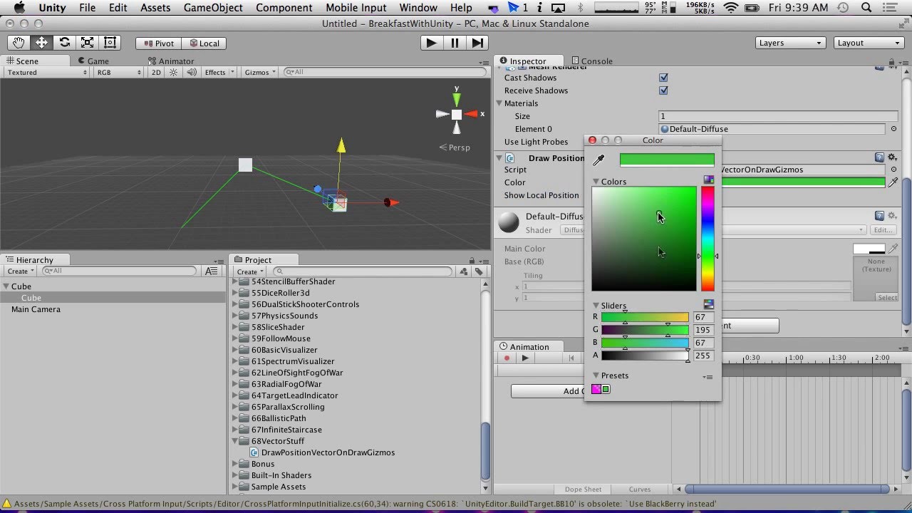 Breakfast With Unity: Vector Stuff