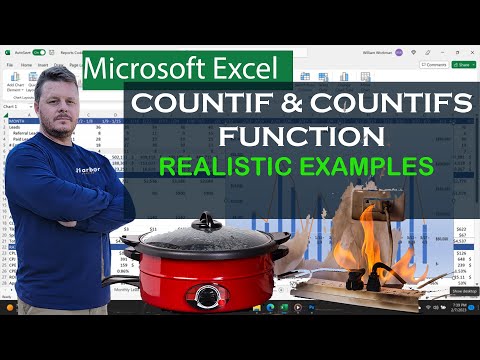 COUNTIF Function in Excel Tutorial - (Realistic Examples) COUNTIFS & Wild Card Characters