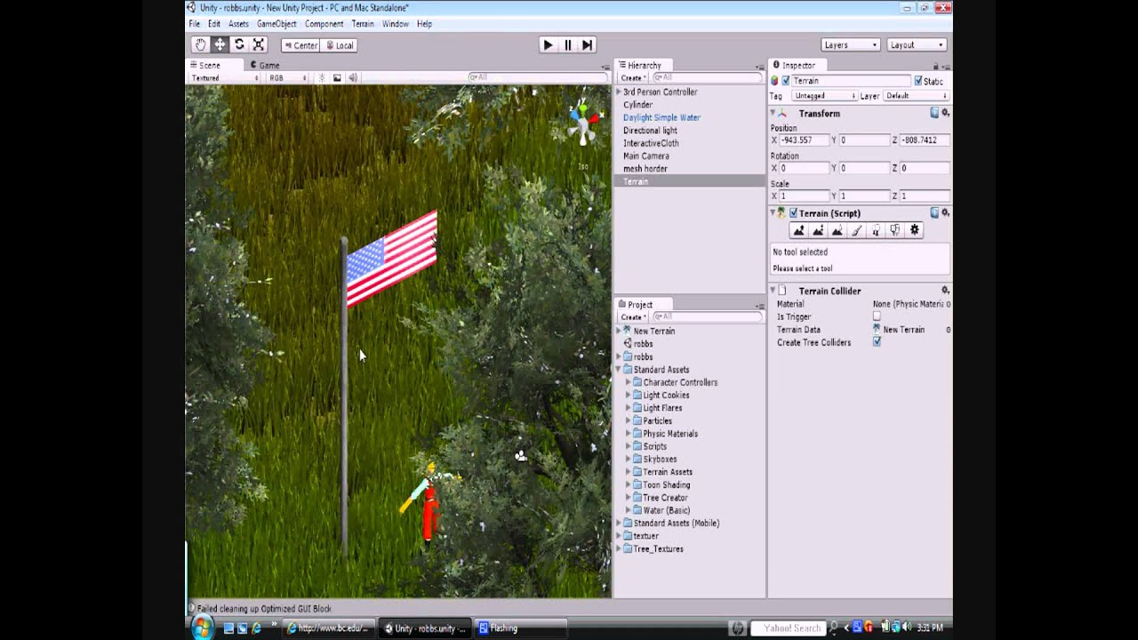 unity 3d flag tutorial
