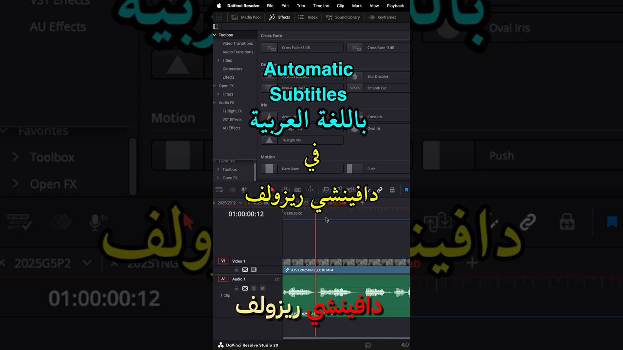 ميزة جديدة في دافينشي ريزولف 20 للترجمة العربية جربها الآن!