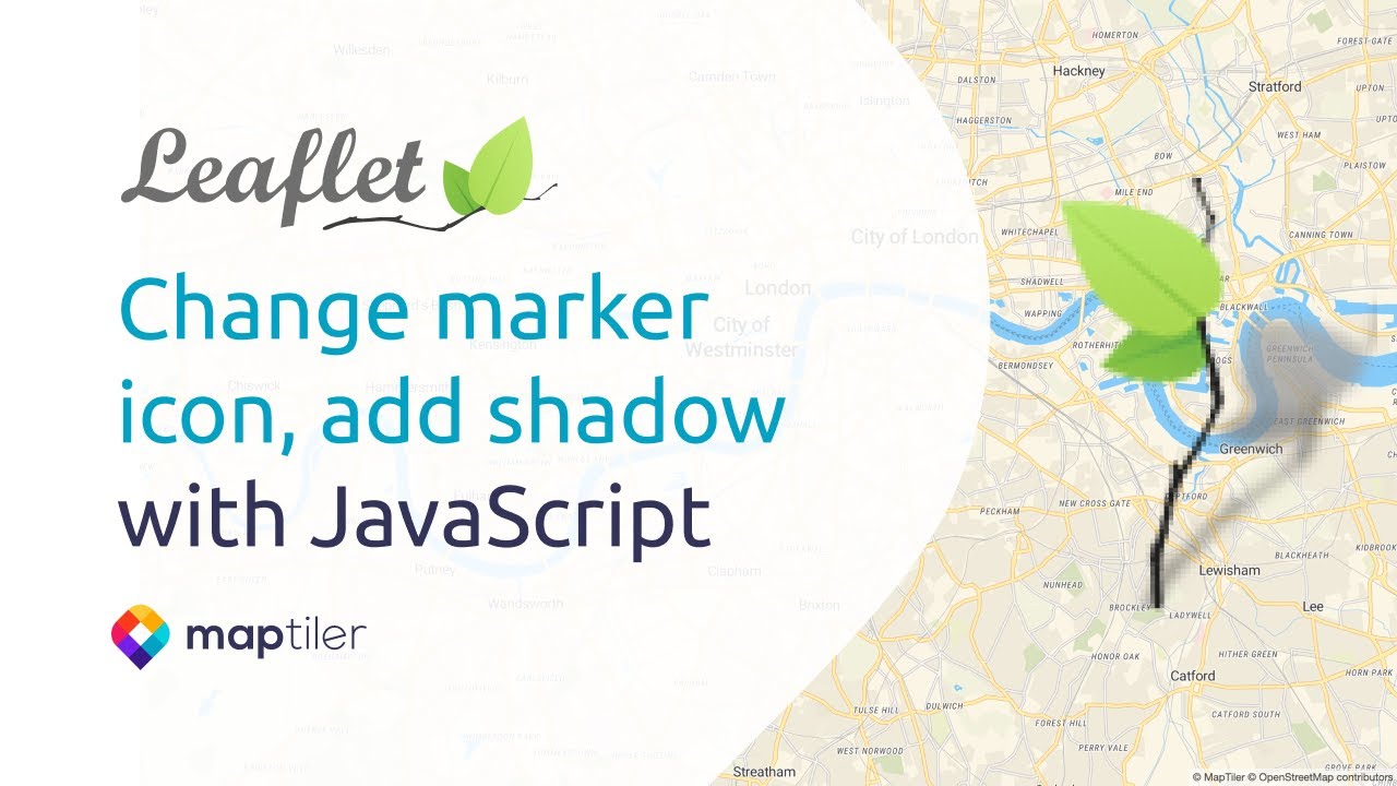 Leaflet Tutorial 3: Change marker icon, add shadow