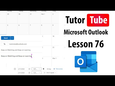 Microsoft Outlook - Lesson 76 - Setting Work Week