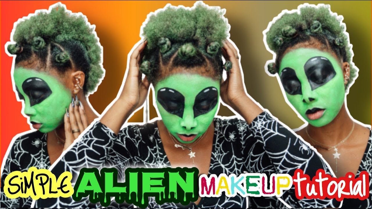 HALLOWEEN: Simple Alien Makeup Tutorial