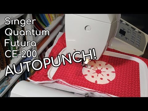 Singer Quantum Futura CE-200 Embroidery Machine: How to Use the Autopunch Futura Software