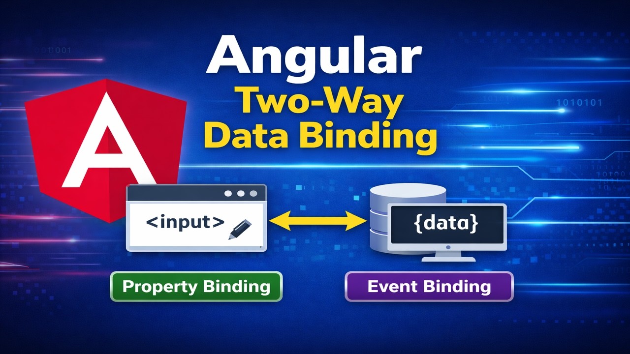 Angular Two-Way Data Binding Explained with ngModel | Complete Real-Time Example
