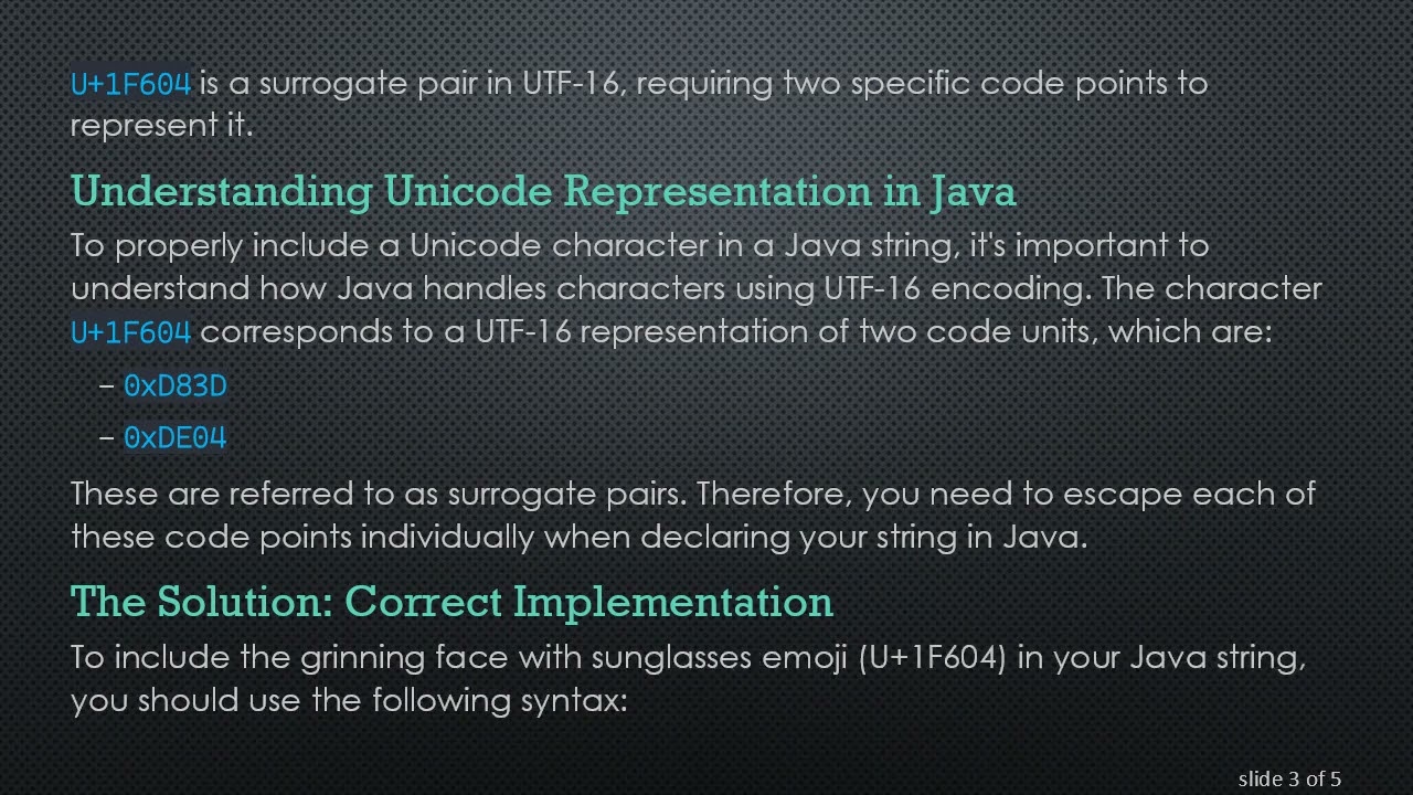 How to Properly Include Unicode Characters in Java Strings