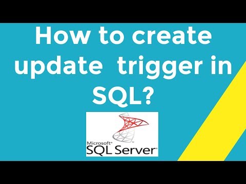 How to create update trigger in SQL?