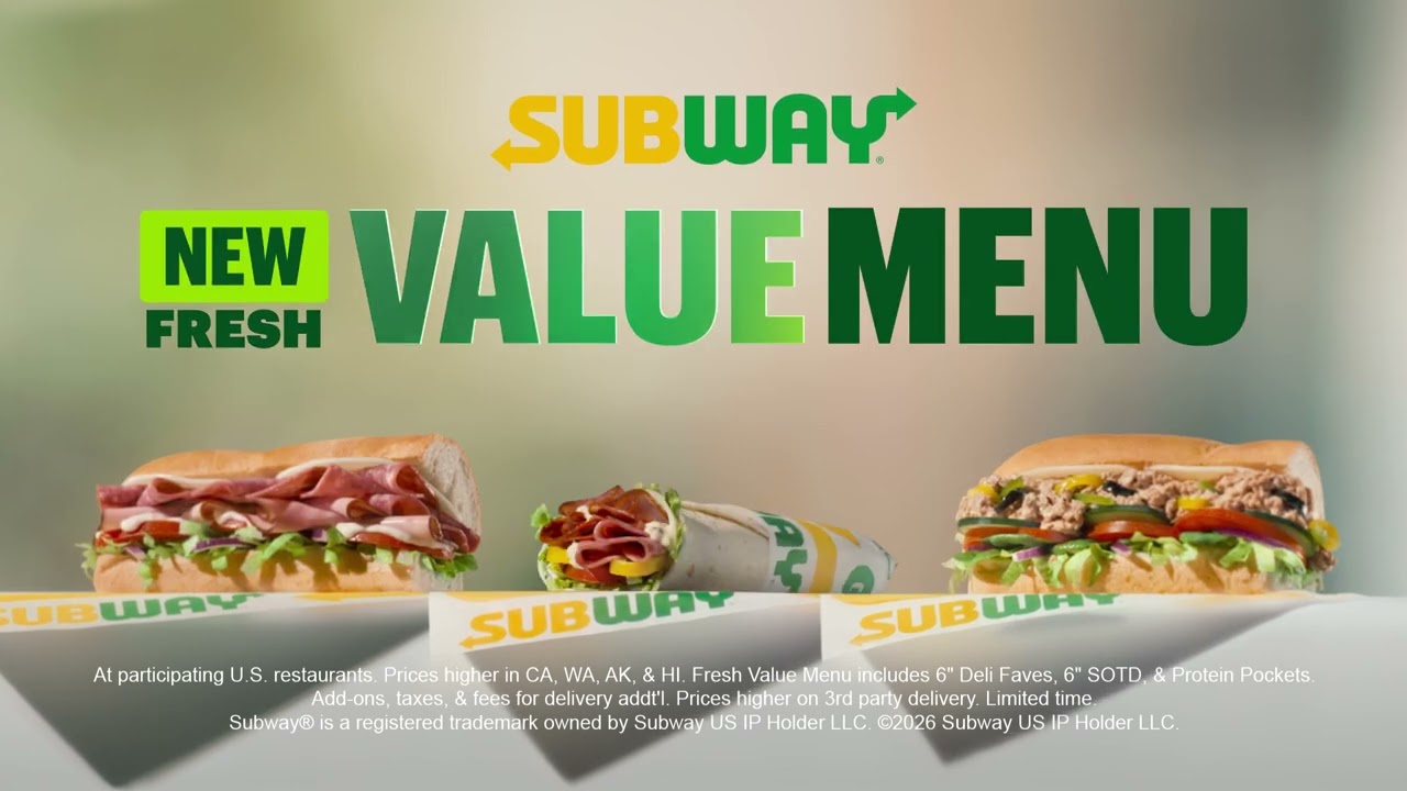 Subway’s New Fresh Value Menu | 15 protein packed choices. All under $5 each