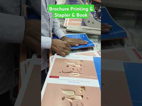 Brochure printing & stapling DIY you can learn #stampfactory #brochures #stapler