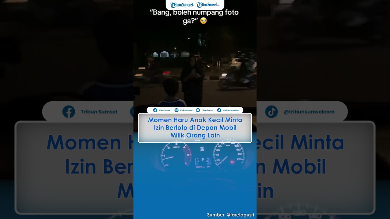 Momen Haru Anak Kecil Minta Izin Berfoto di Depan Mobil Milik Orang Lain