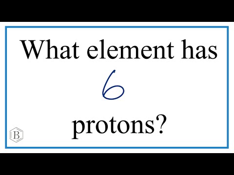 Which element has 6 protons?