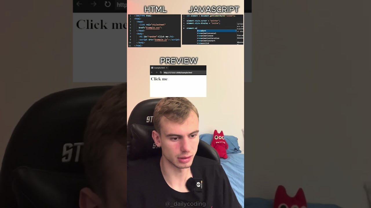 How to get random numbers in HTML and JavaScript #frontenddeveloper