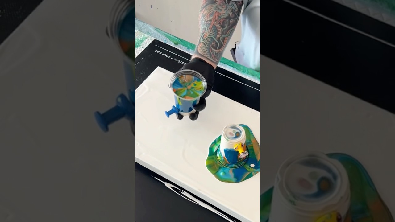 We got our fix! Like espresso! #art #fluidartist #painting #paintingtechniques #tutorial #howto