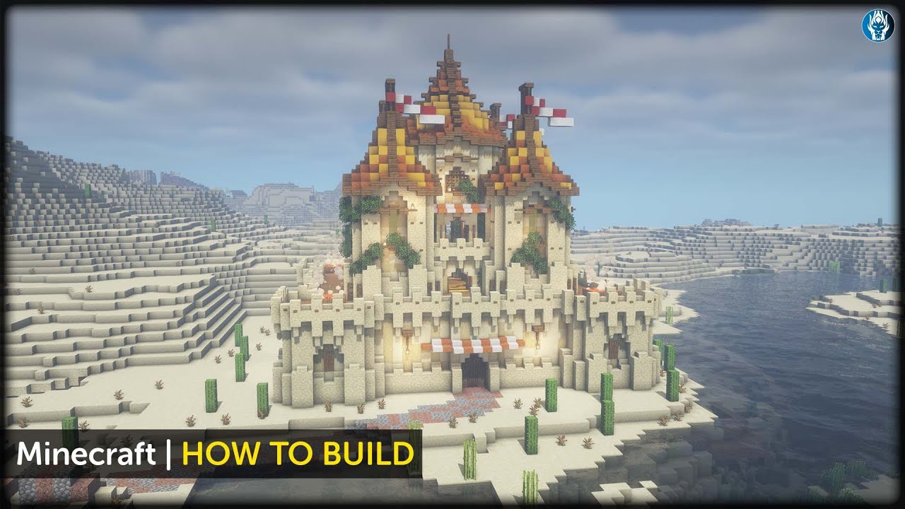 Minecraft How to Build a Desert Castle (Tutorial) - Minecraft Builders