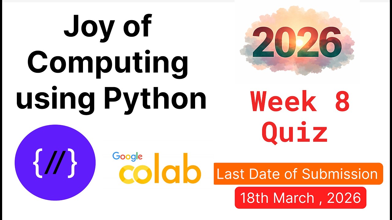 NPTEL Joy of Computing Using Python – Week 8 Quiz Answers 2026 (Proof Included)