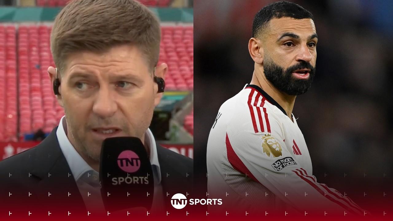 Steven Gerrard reacts after Mo Salah criticises ‘crumbling’ Liverpool