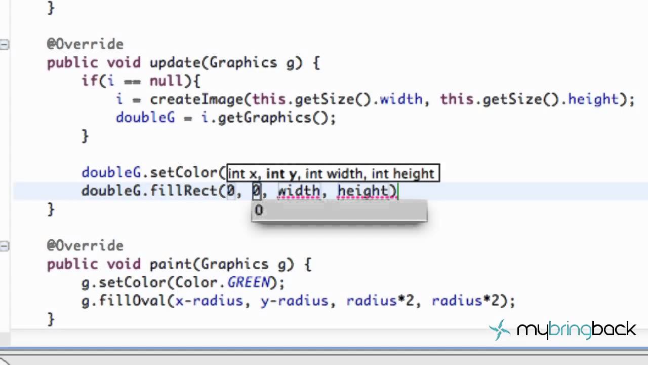 Learn Java 2 4  Game Applet  Double Buffering