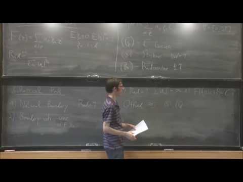 Log-integrability of Rademacher Fourier series, with applications... - Alon Nishry