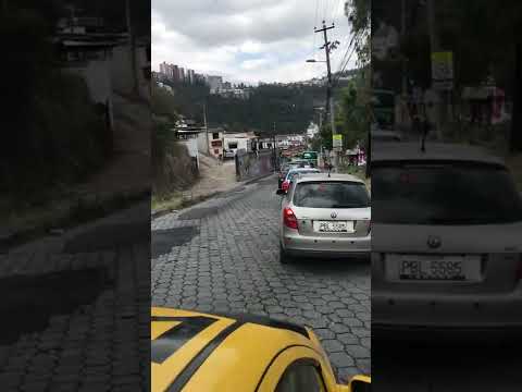 25AUG22 Guapalo Quito Police Escort getting the Audi A4 around rush hour traffic home to Cumbaya