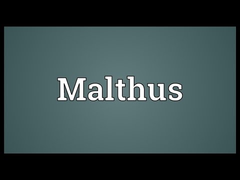 Malthus Meaning