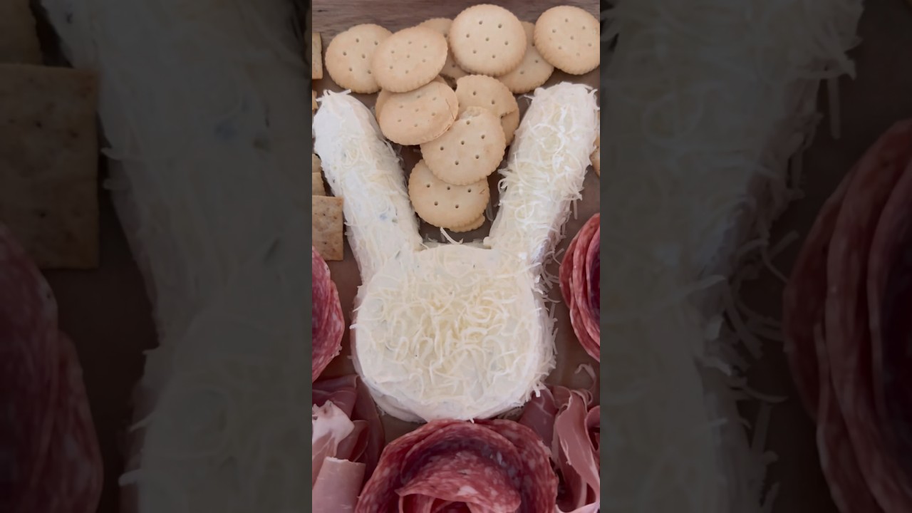 Easter Charcuterie Board | How to Make an Herb Cheese Bunny #charcuterie