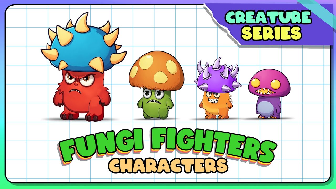 Fungi Fighters - 2D Characters Bundle Pack || #2dcharacter #2danimation