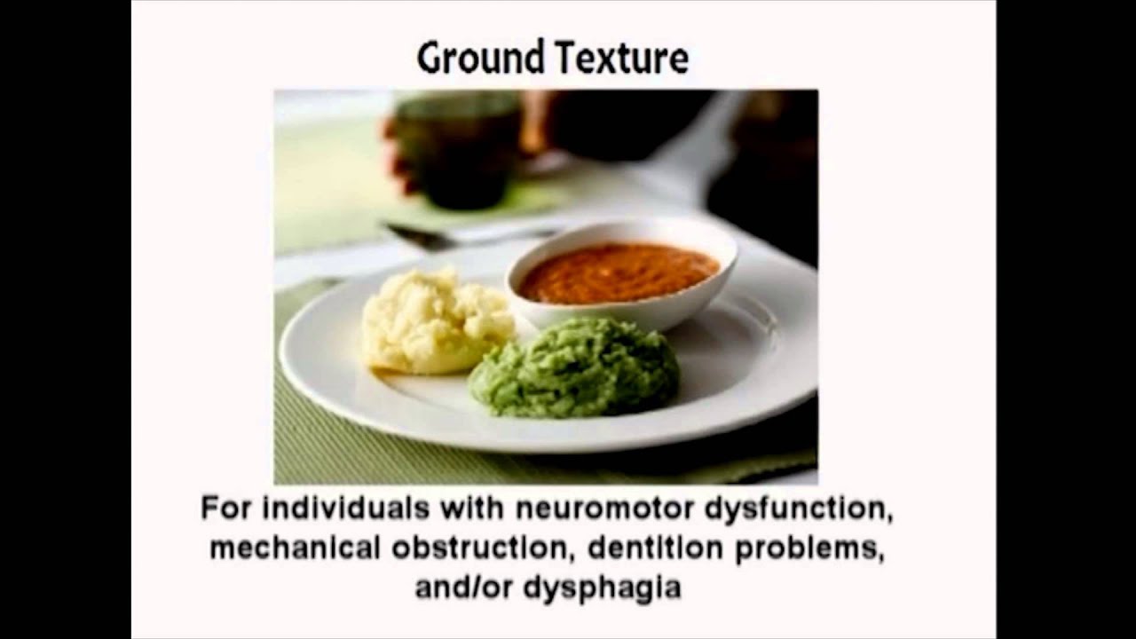 Managing Dysphagia – Diet Textures